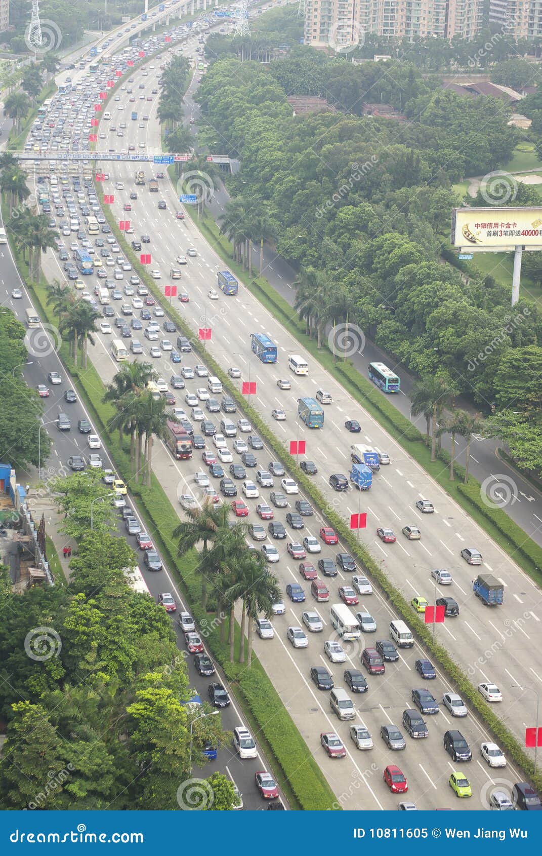 Traffic jam stock image. Image of city, drive, china - 10811605