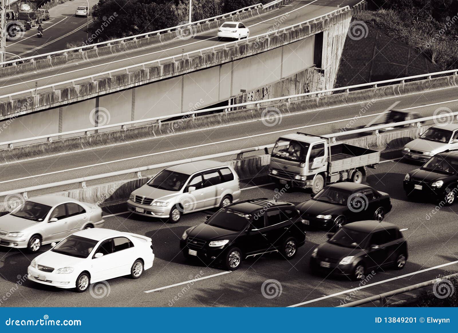 Traffic jam stock image. Image of light, automobile, congestion - 13849201