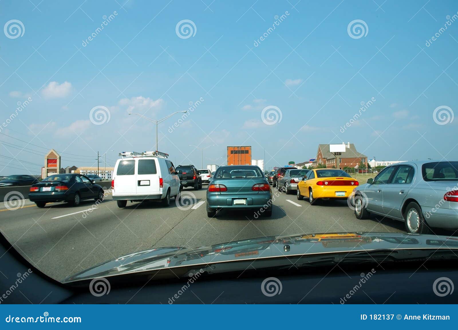 Traffic Jam 2 stock image. Image of hour, summer, clouds - 182137