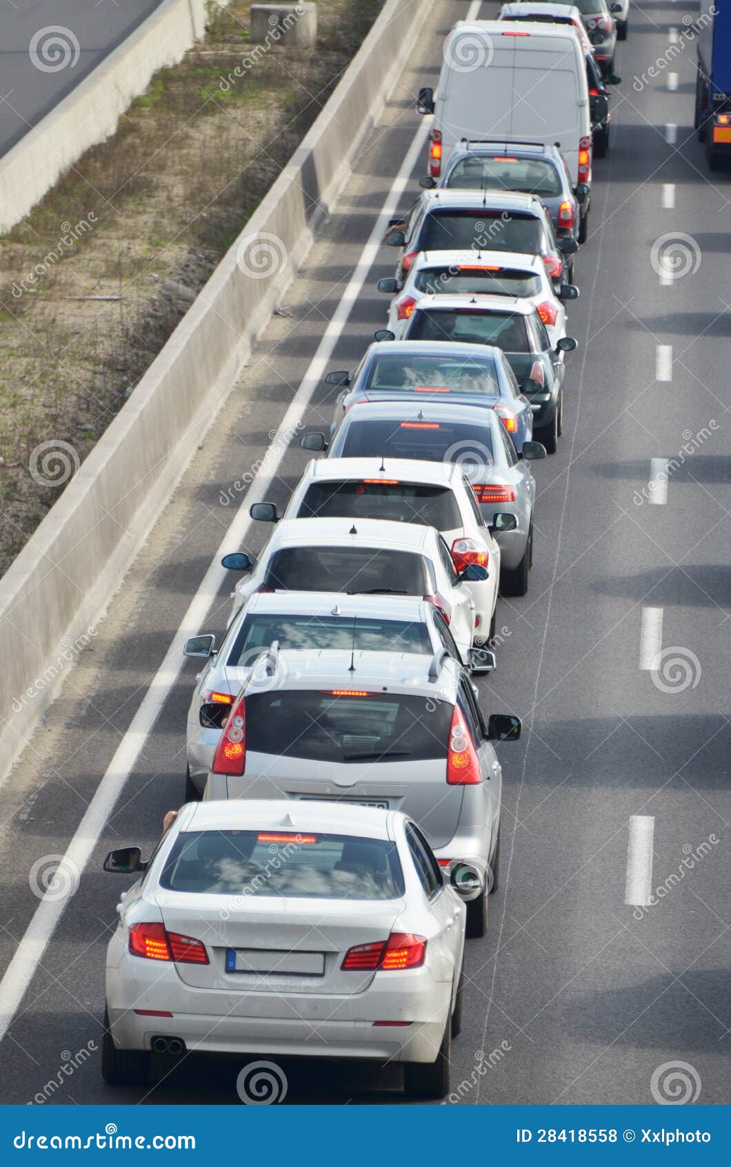 Traffic jam stock photo. Image of message, radio, interstate - 28418558