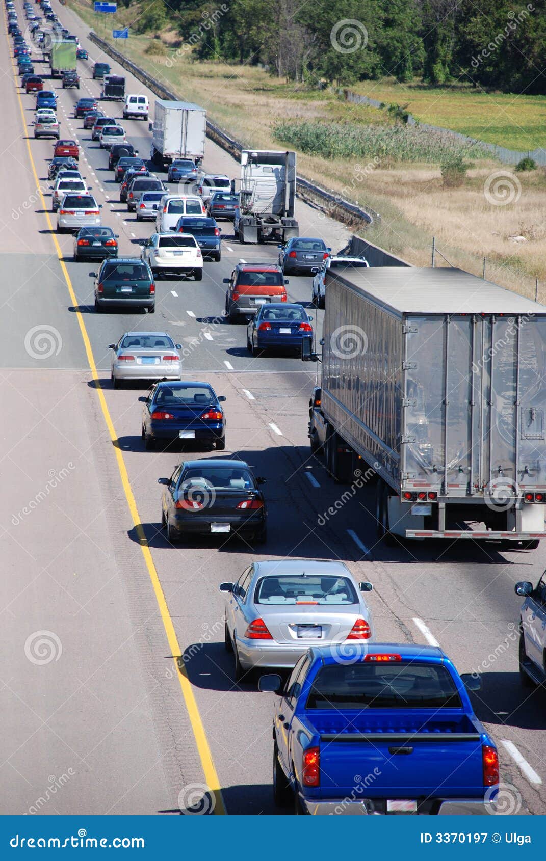 Traffic jam stock image. Image of fuel, highway, bottleneck - 3370197