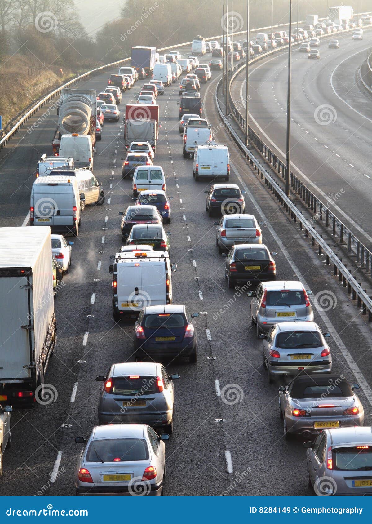 Traffic jam stock image. Image of lorry, environment, tarmac - 8284149