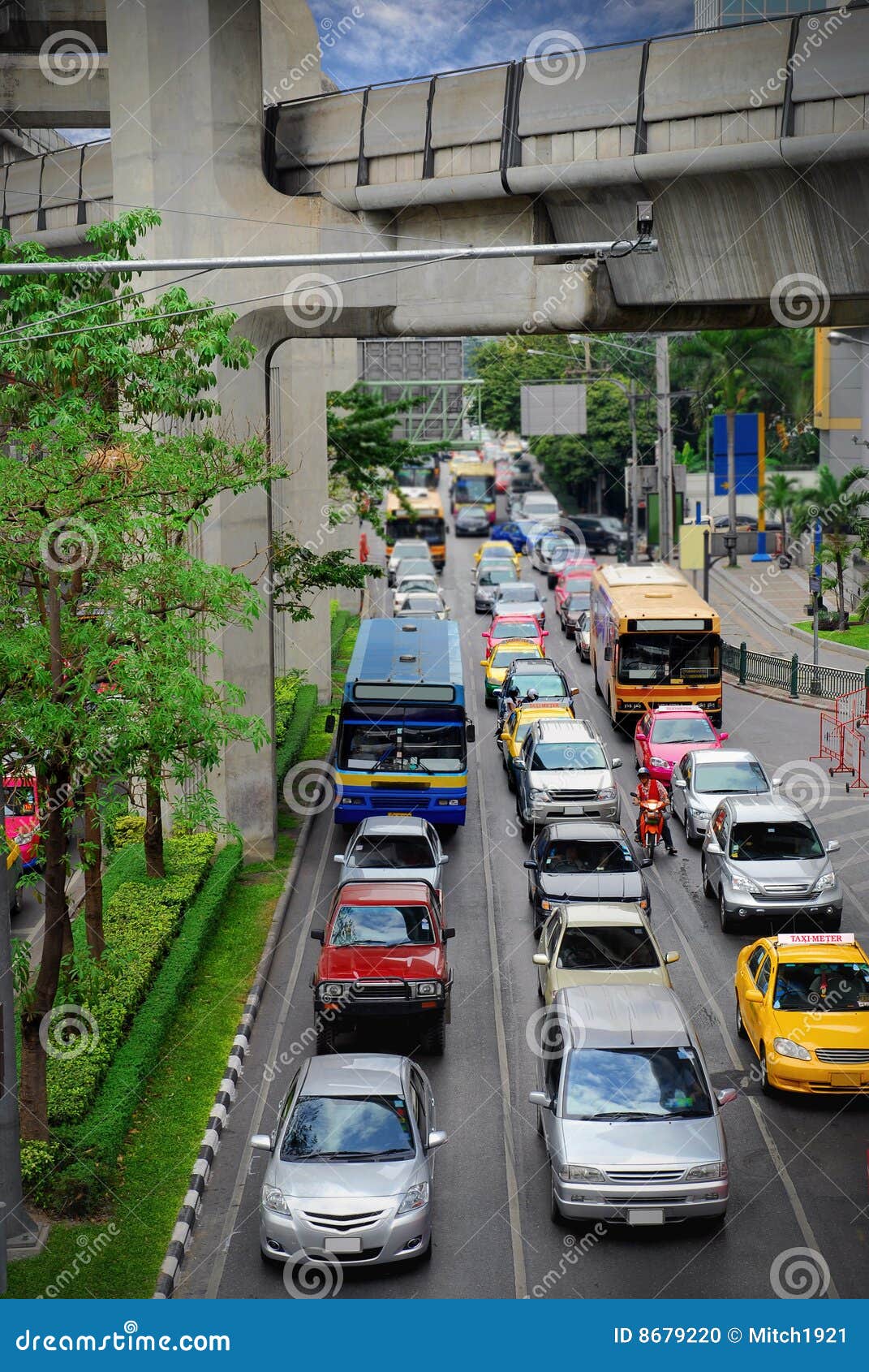 Traffic jam stock photo. Image of center, rush, pollution - 8679220