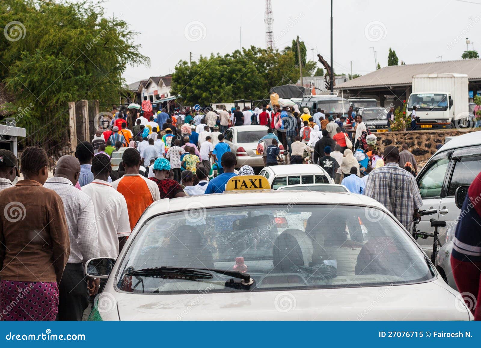 Traffic Jam on an African Street Editorial Image - Image of road, city ...