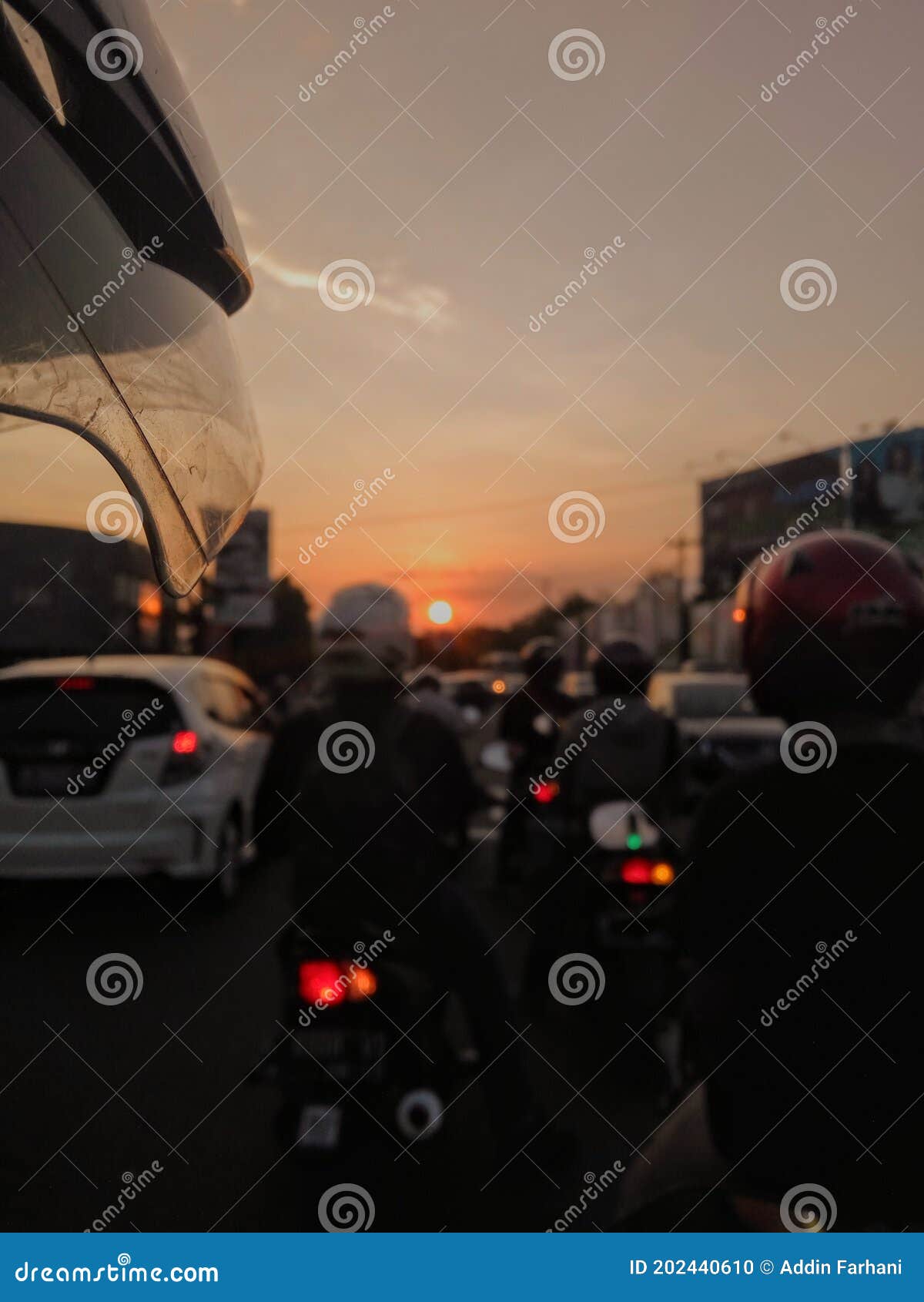 Traffic Jam in the Afternoon Stock Photo - Image of screenshot ...