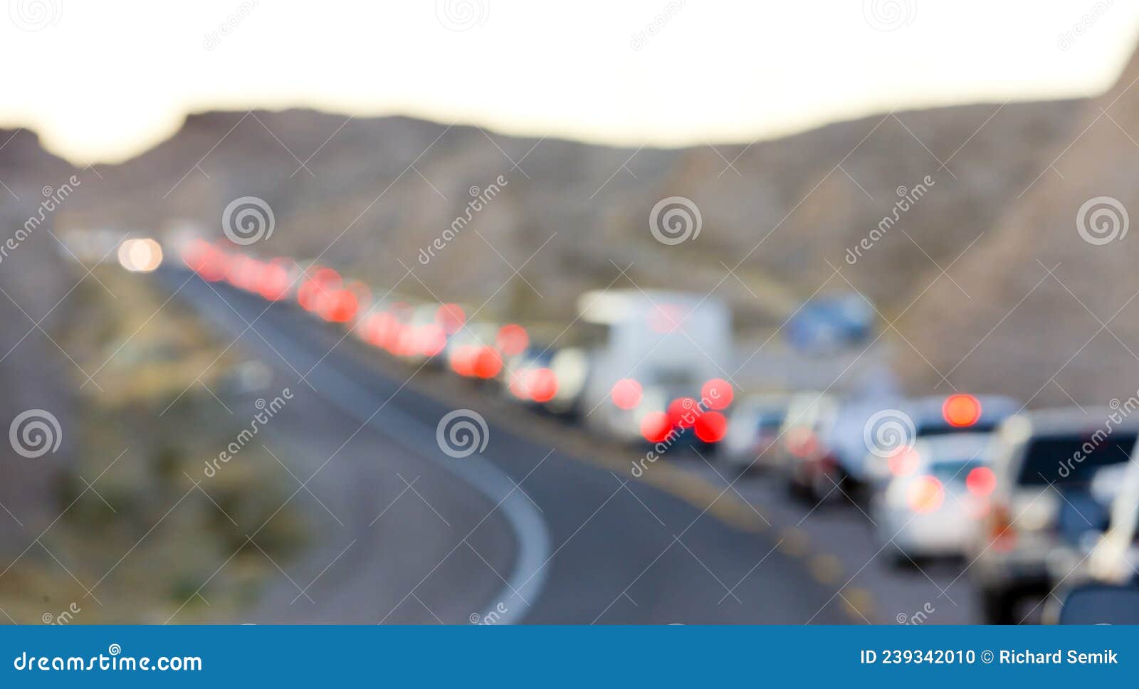 Traffic jam, Arizona, USA stock photo. Image of arizona - 239342010