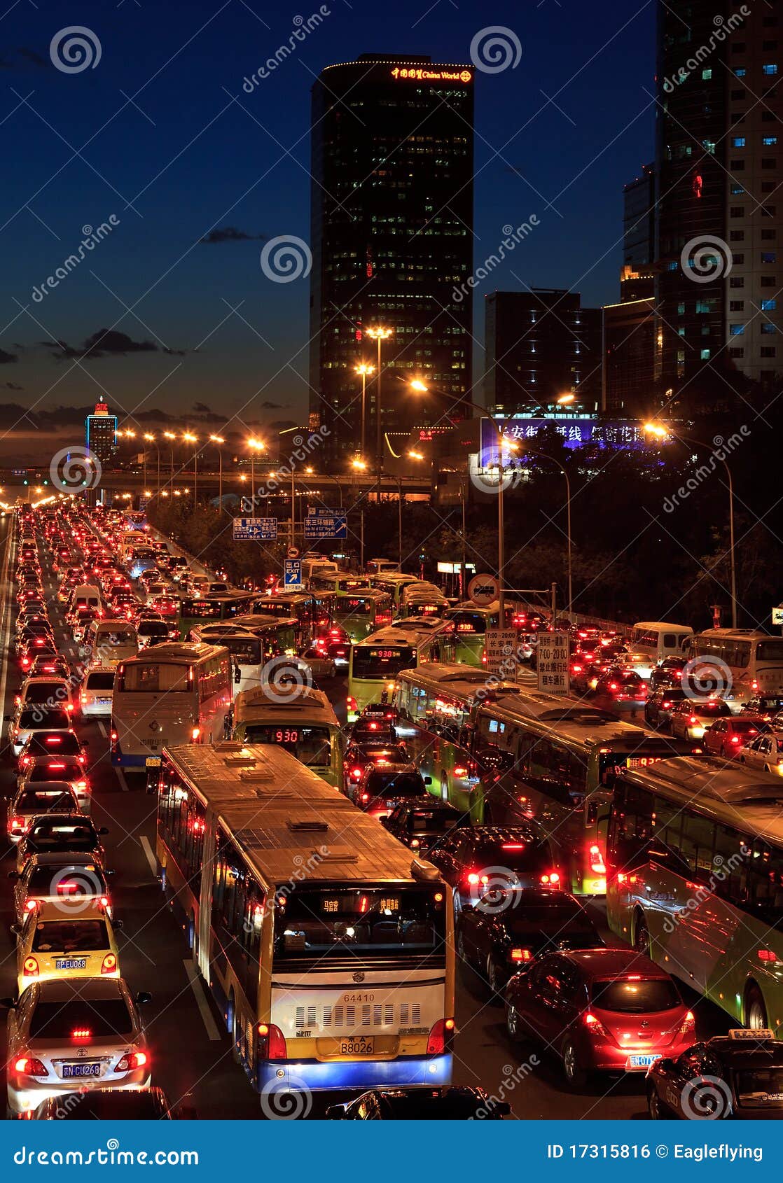 Traffic jam in Beijing editorial photo. Image of cars - 17315816
