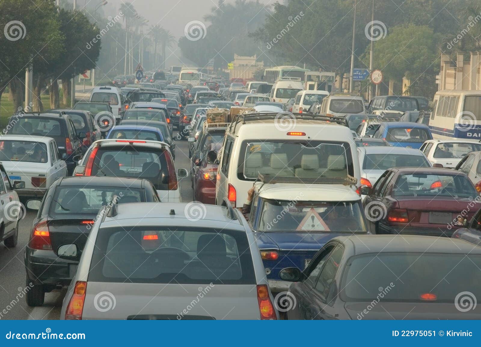 Traffic Jam in Cairo stock image. Image of congestion - 22975051