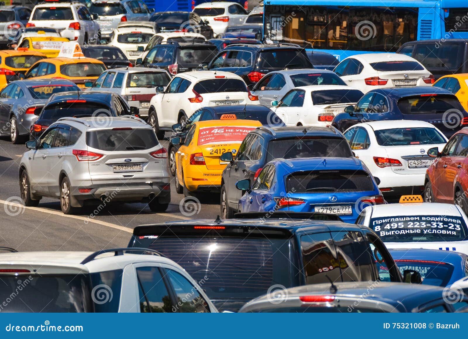 Traffic jam editorial stock photo. Image of frustration - 75321008