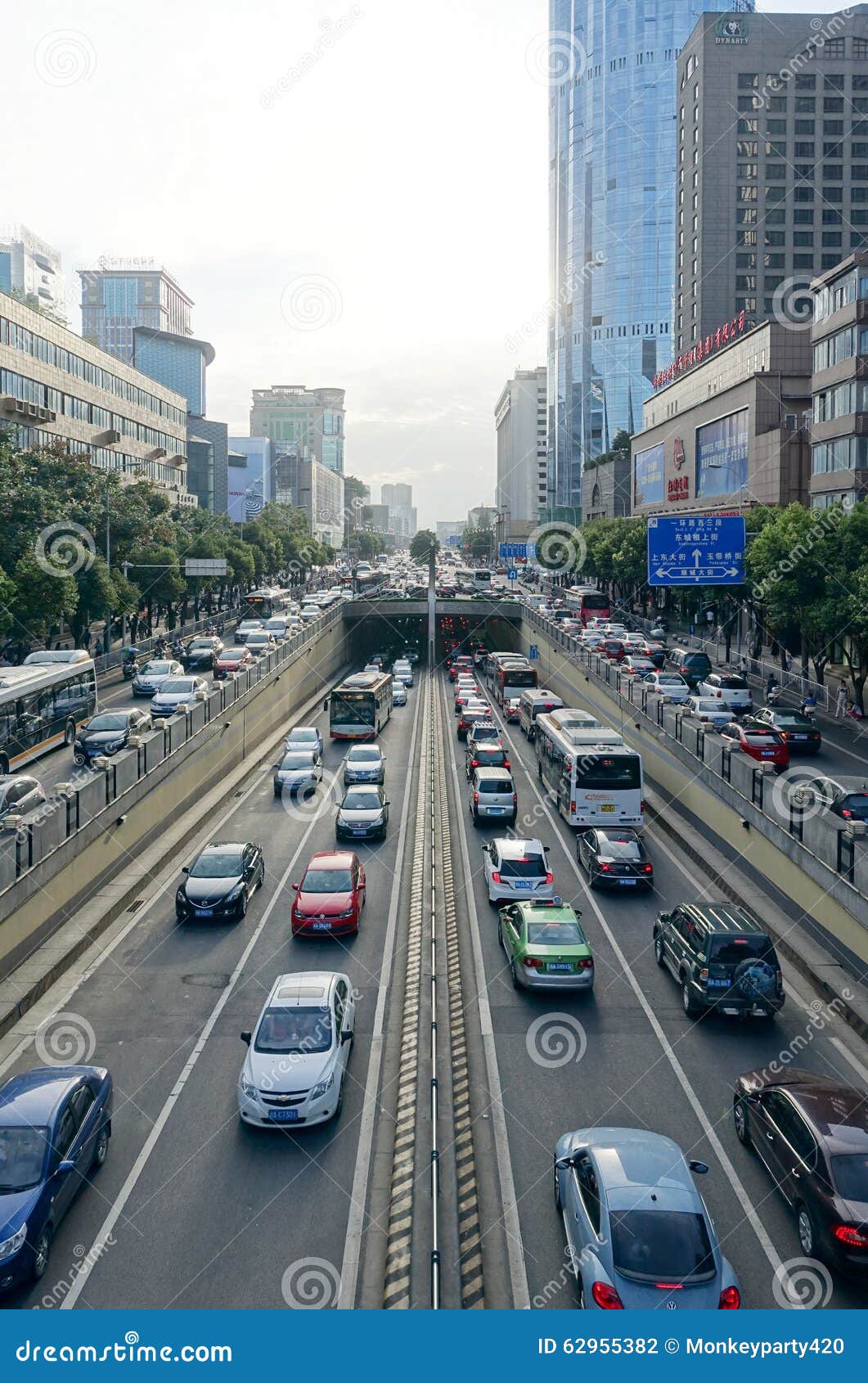 Traffic jam chengdu china editorial photography. Image of highway ...