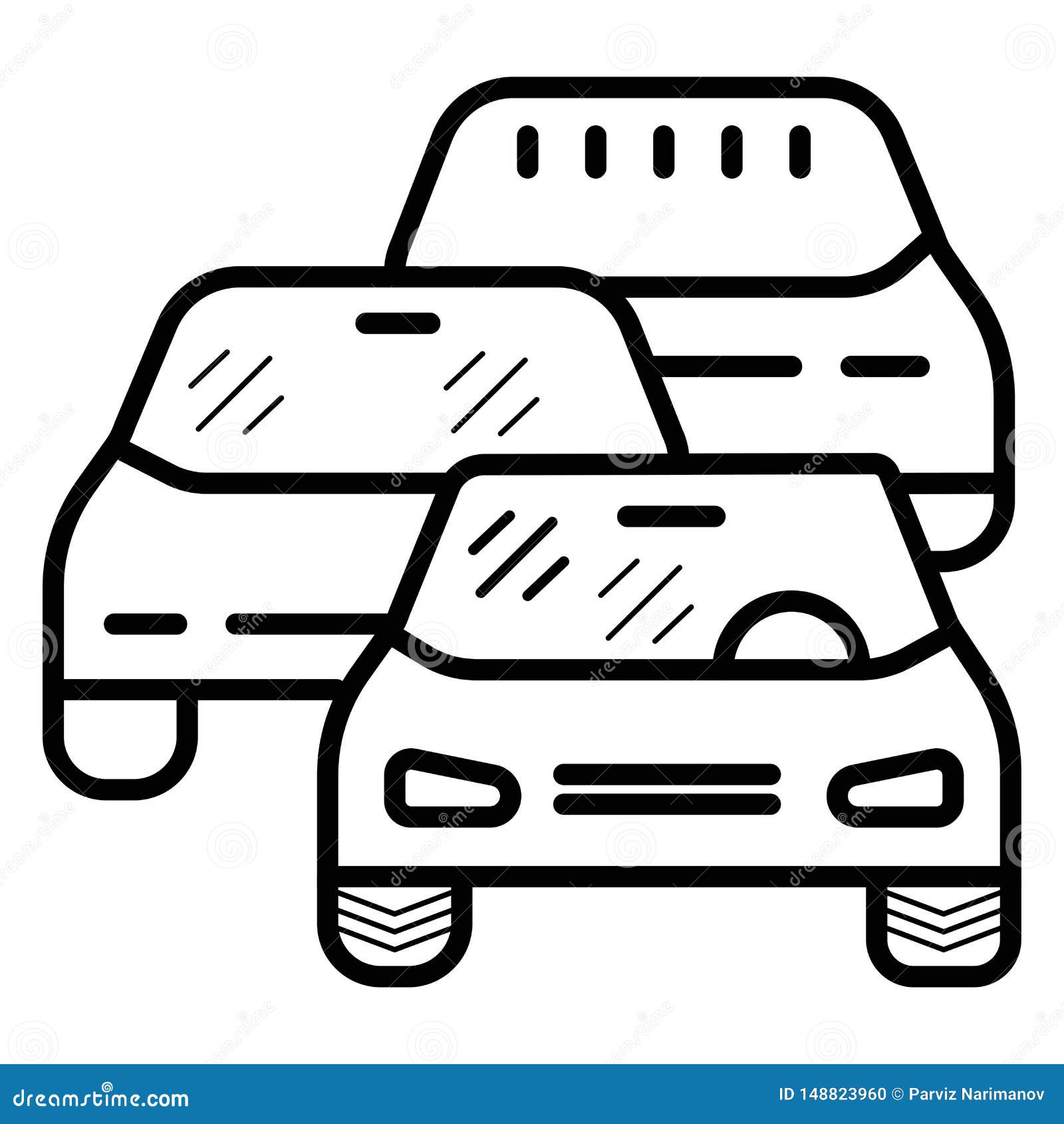 Traffic Jam Icon Vector stock vector. Illustration of logo - 148823960