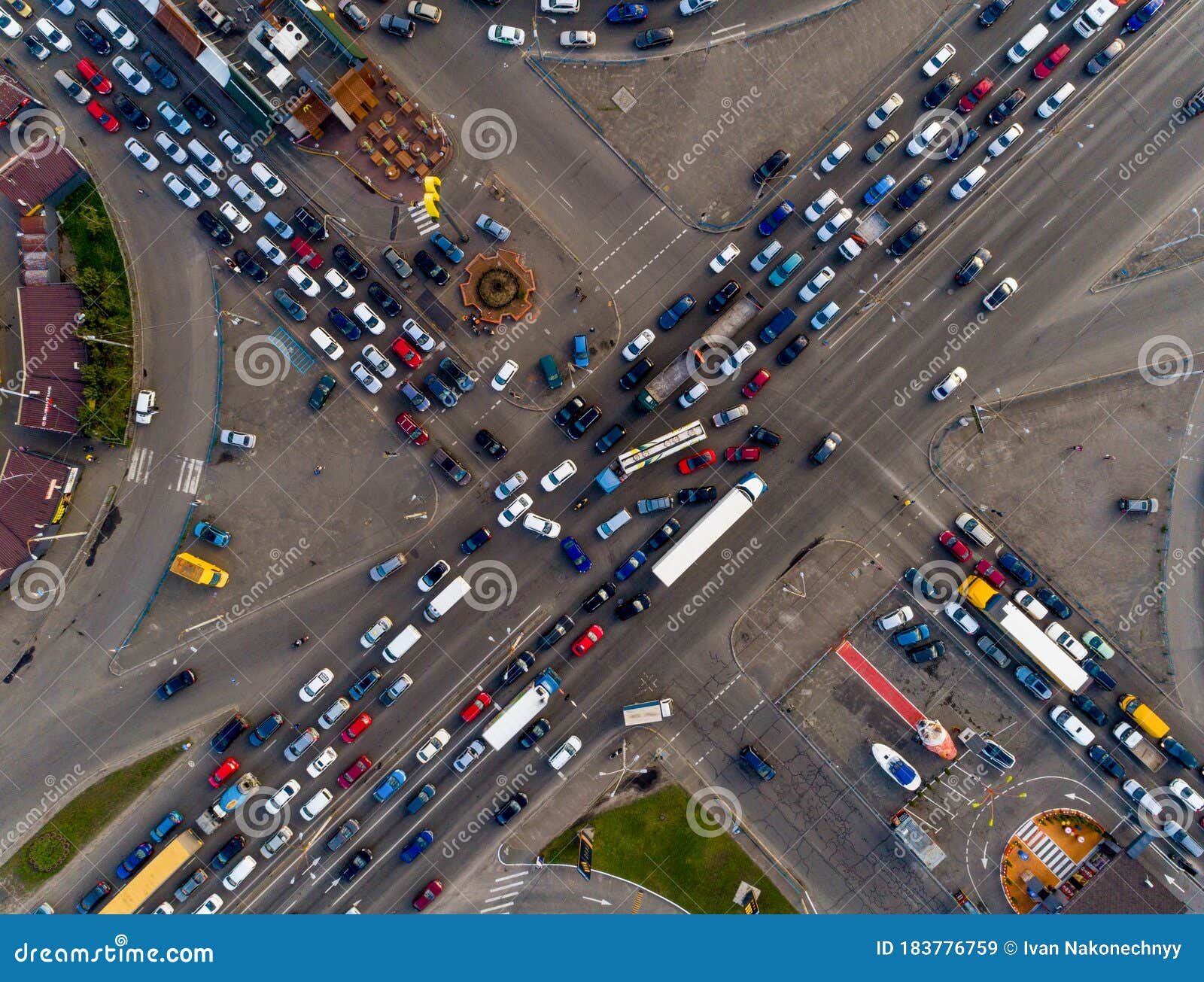 Traffic Jam in Kiev. Ukraine Stock Image - Image of motion, lane: 183776759
