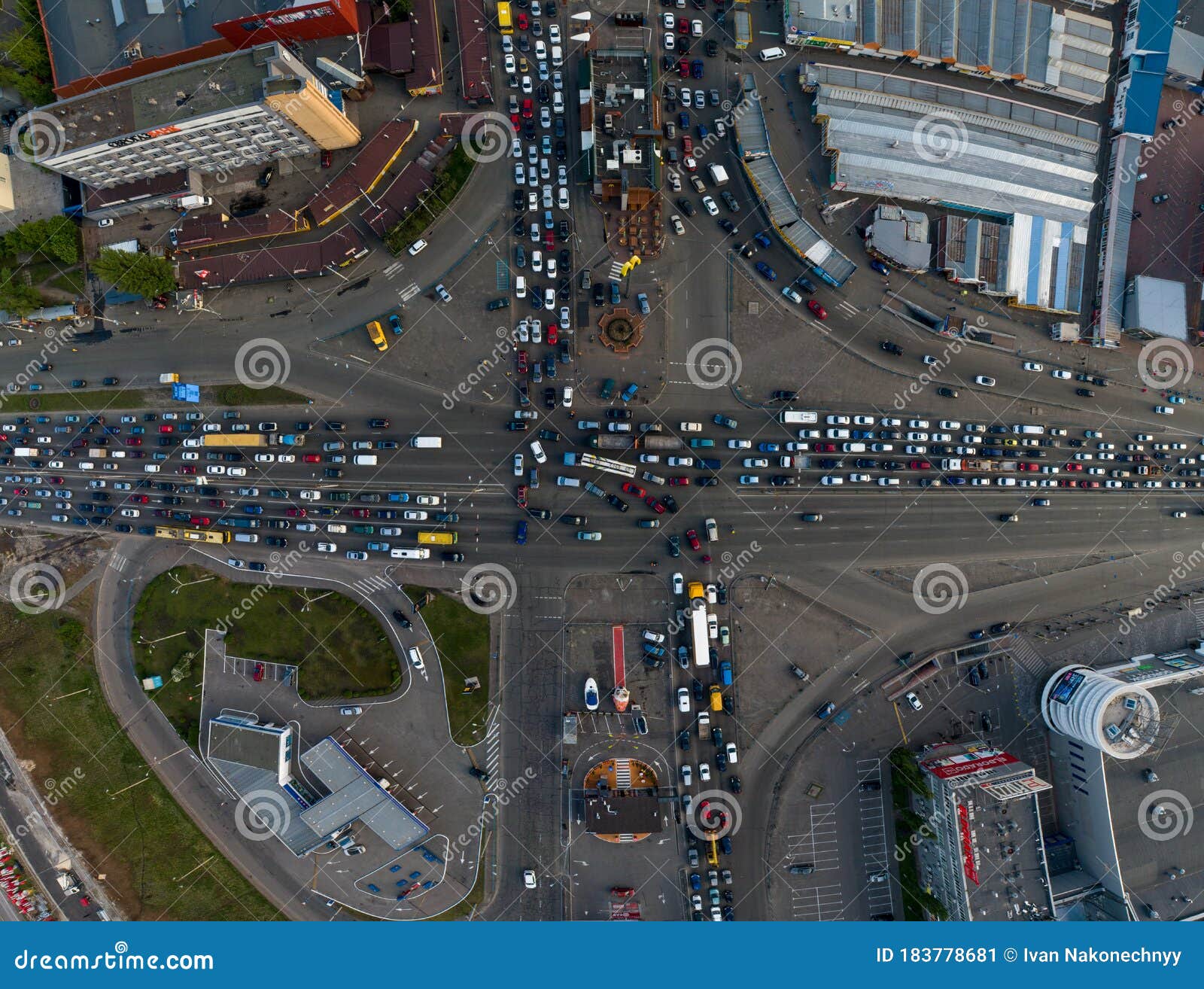 Traffic Jam in Kiev. Ukraine Stock Image - Image of transport, motion ...