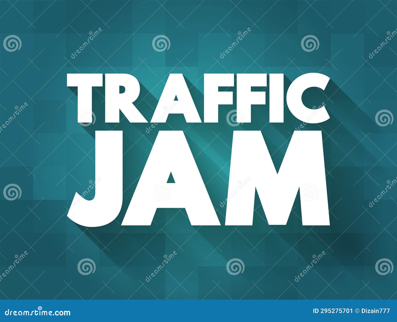 Traffic Jam is a Long Line of Vehicles that Cannot Move Forward because ...