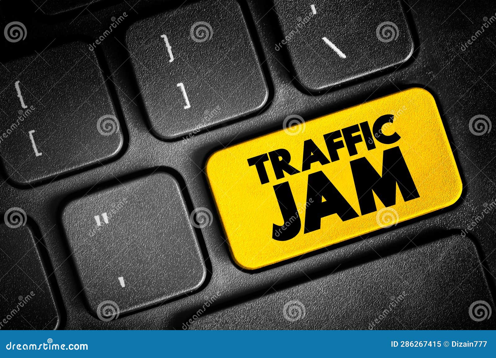 Traffic Jam is a Long Line of Vehicles that Cannot Move Forward because ...