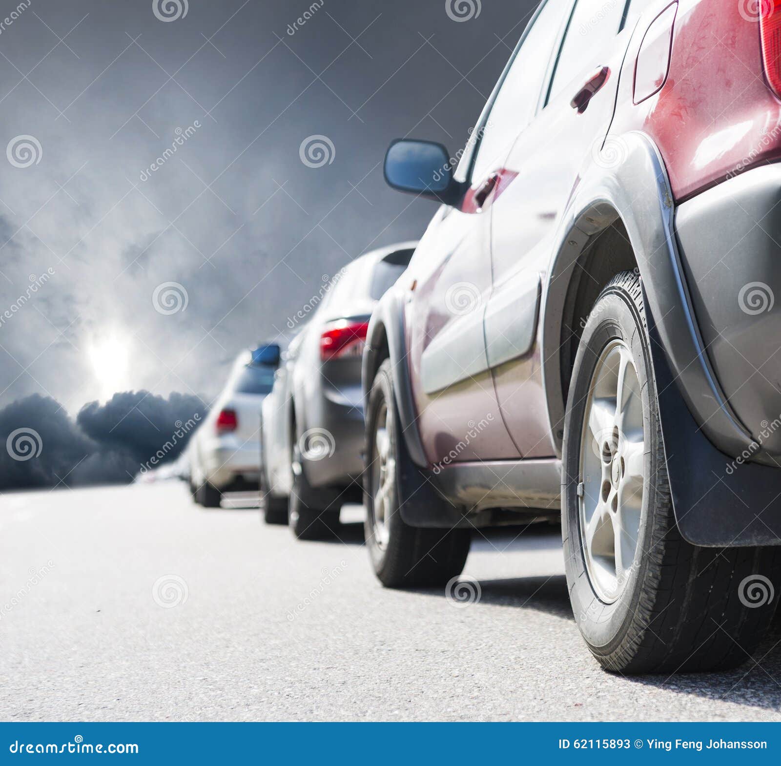 Traffic jam stock image. Image of slow, road, bright - 62115893
