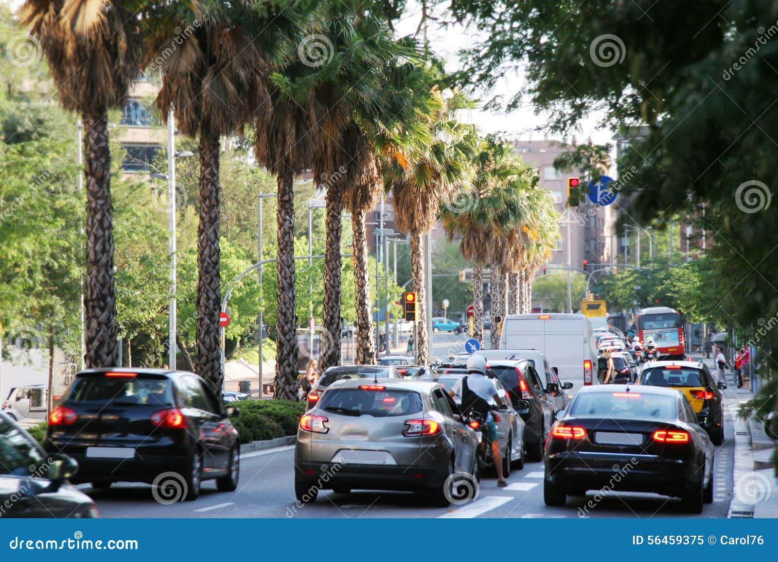 Traffic jam. stock image. Image of lighting, illuminated - 56459375