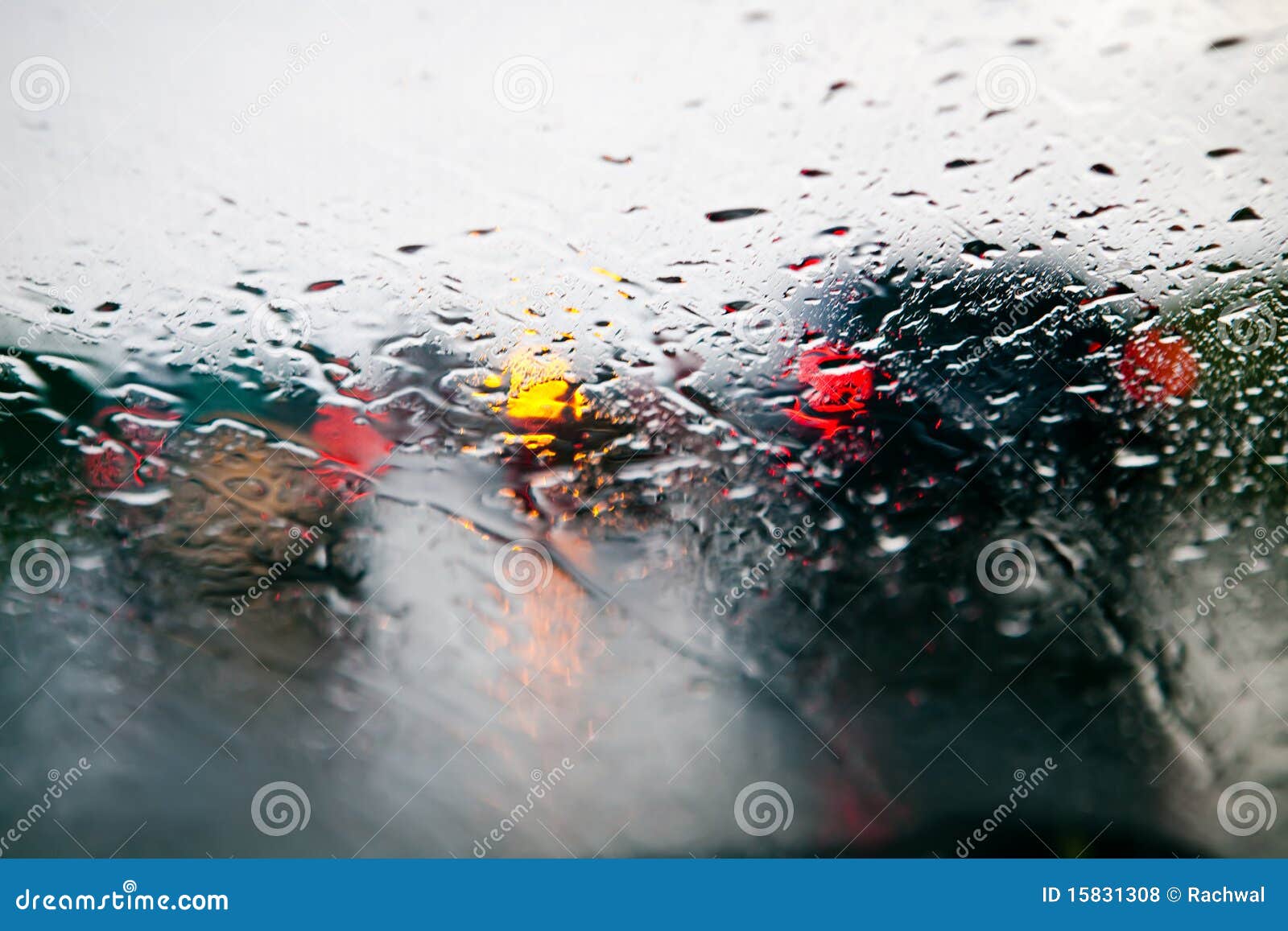 Traffic jam during rain stock photo. Image of moody, backgrounds - 15831308