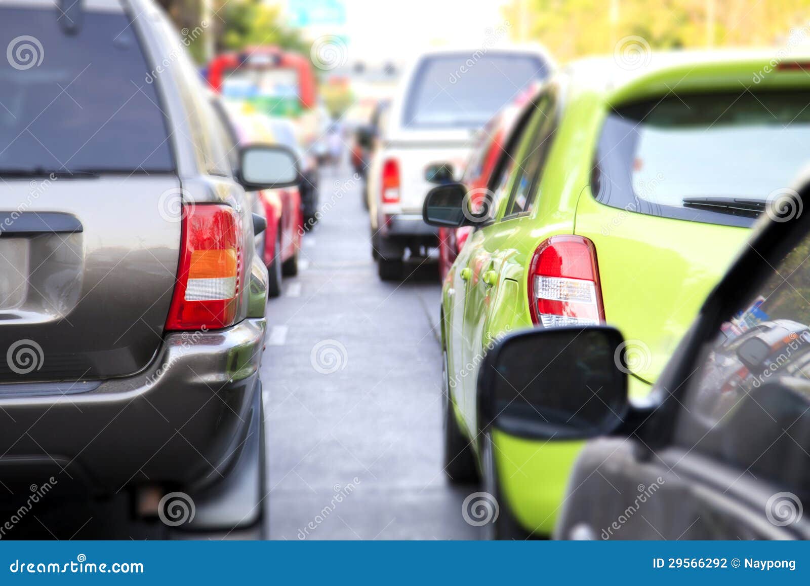 Traffic Jam on the Road in the City Stock Photo - Image of congestion ...
