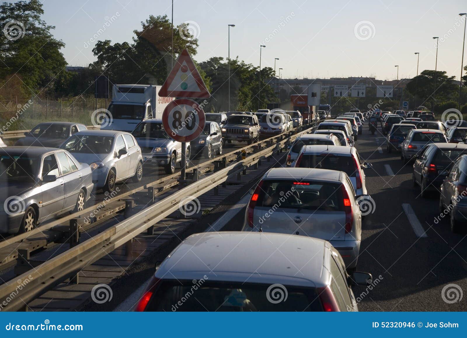 Traffic Jam during Rush Hour in Rome, Italy, Europe Editorial Photo ...