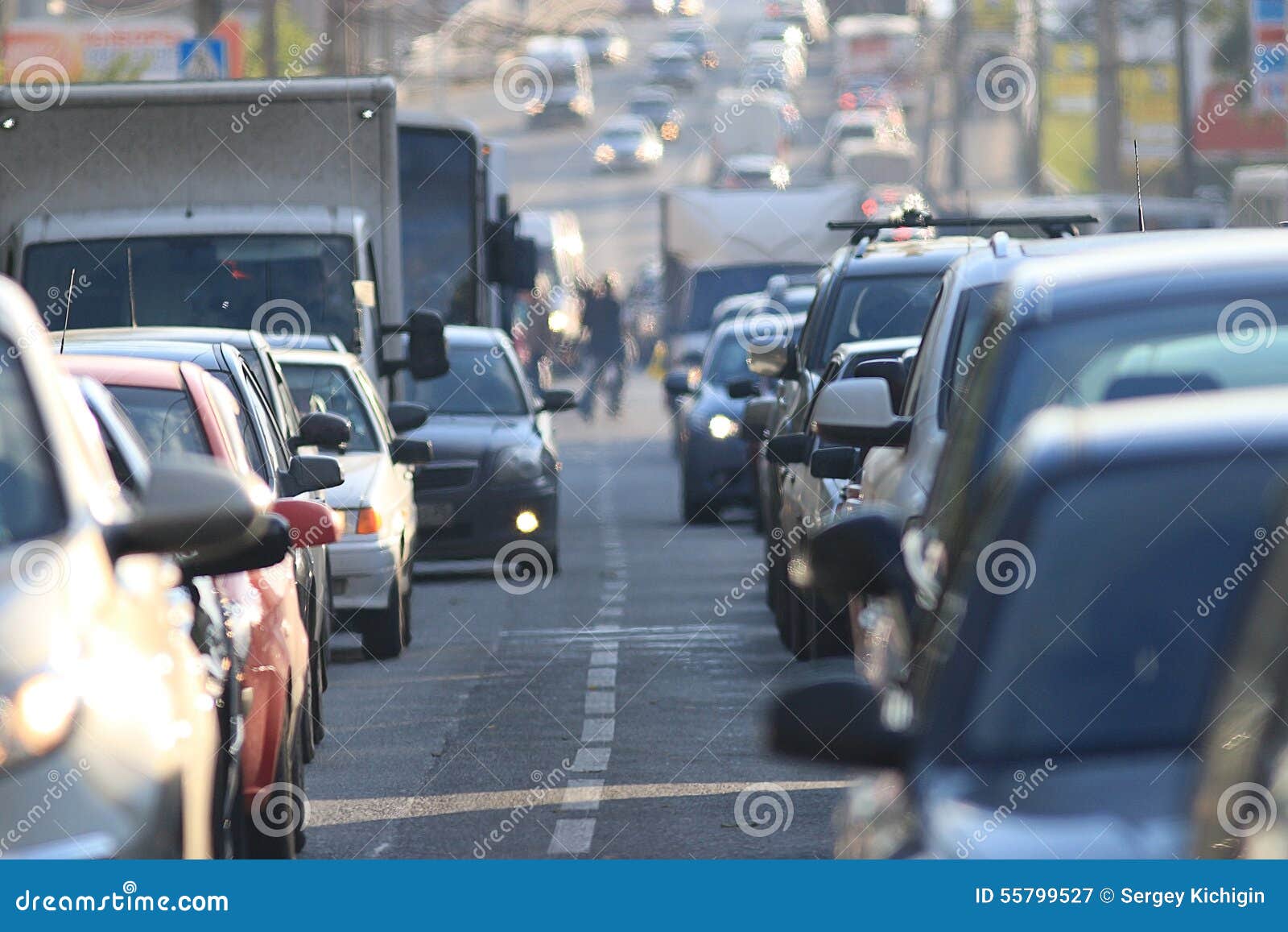Traffic jam stock image. Image of automobile, move, environment - 55799527