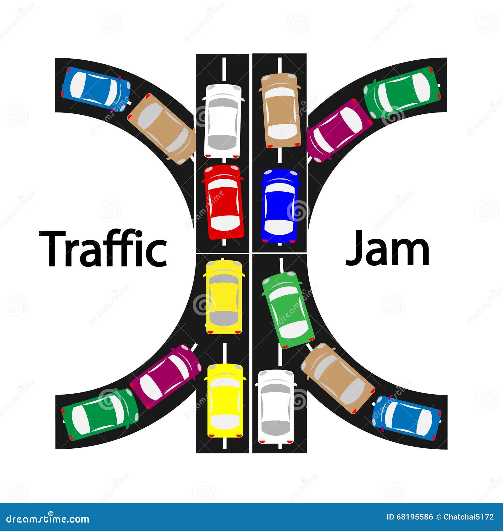 Traffic Jam Symbol ,transprtation Concept,car Icon Stock Vector ...