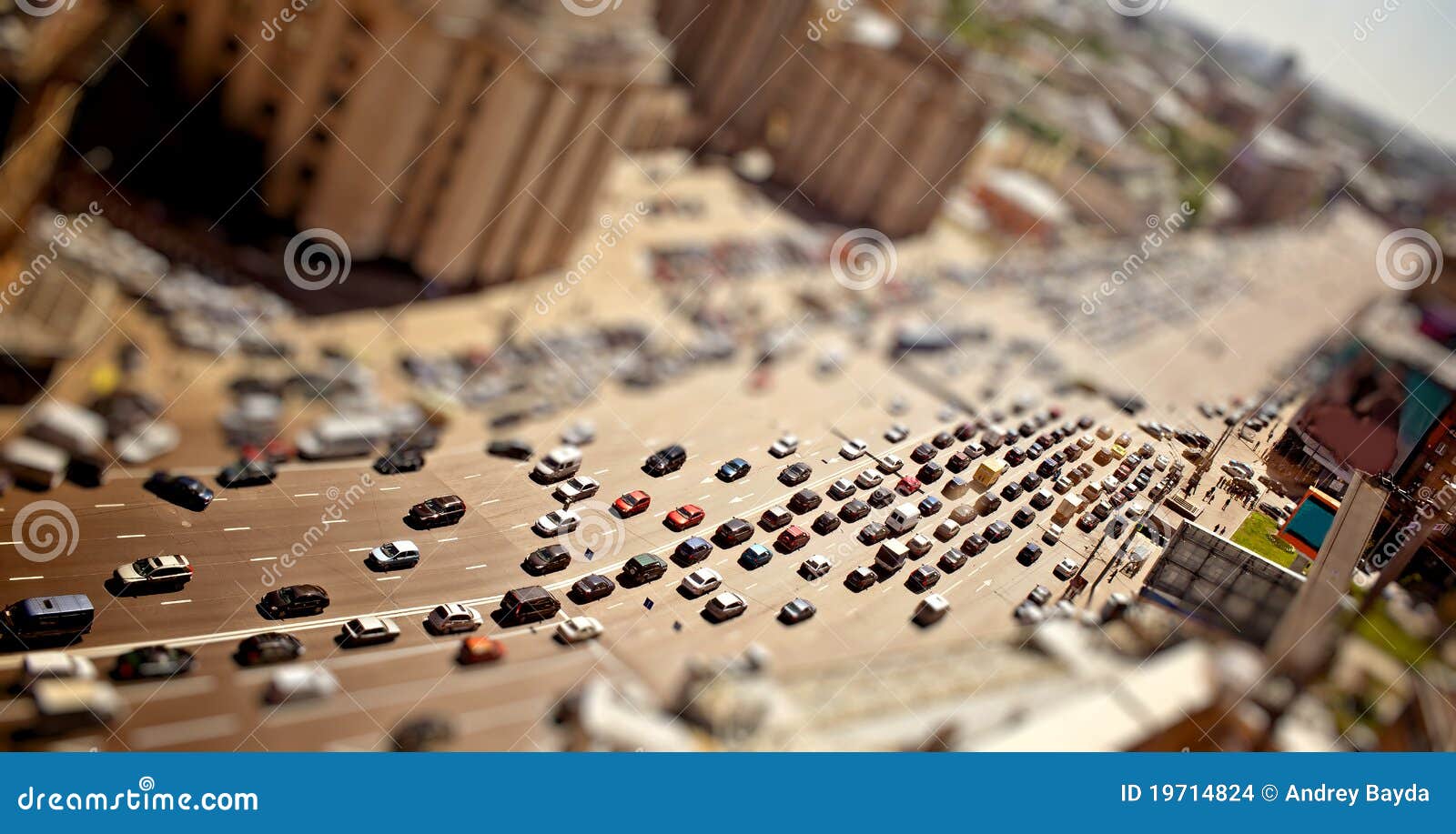 Tilt-shift Shooting Of Skyscraper Facade Royalty-Free Stock Photo ...