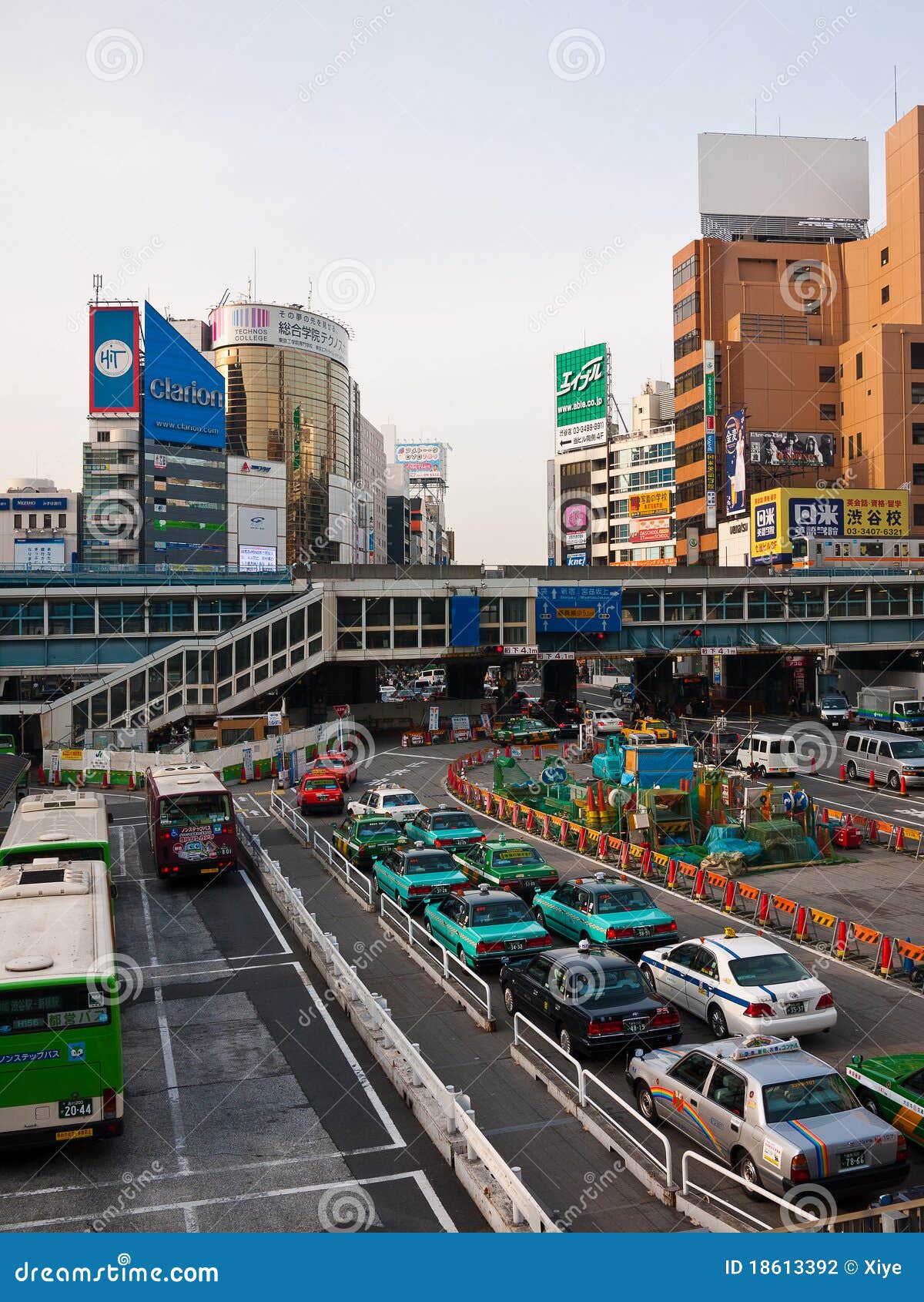 Traffic jam tokyo editorial photography. Image of bridge - 18613392