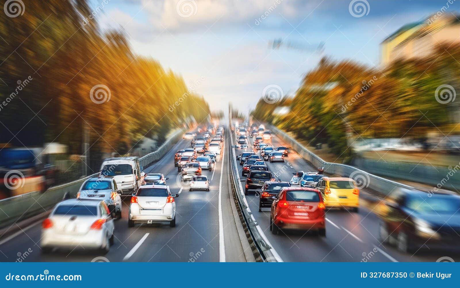 Blur Effect On A Black Background. Vector Background With Golden Bokeh Dust, Blur Effect. Vector ...