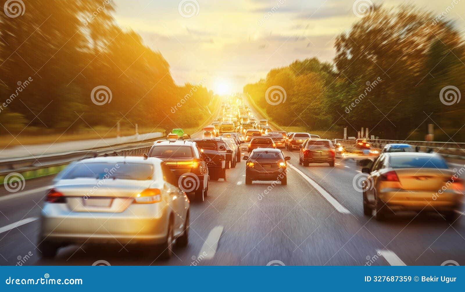 Blur Effect On A Black Background. Vector Background With Golden Bokeh Dust, Blur Effect. Vector ...