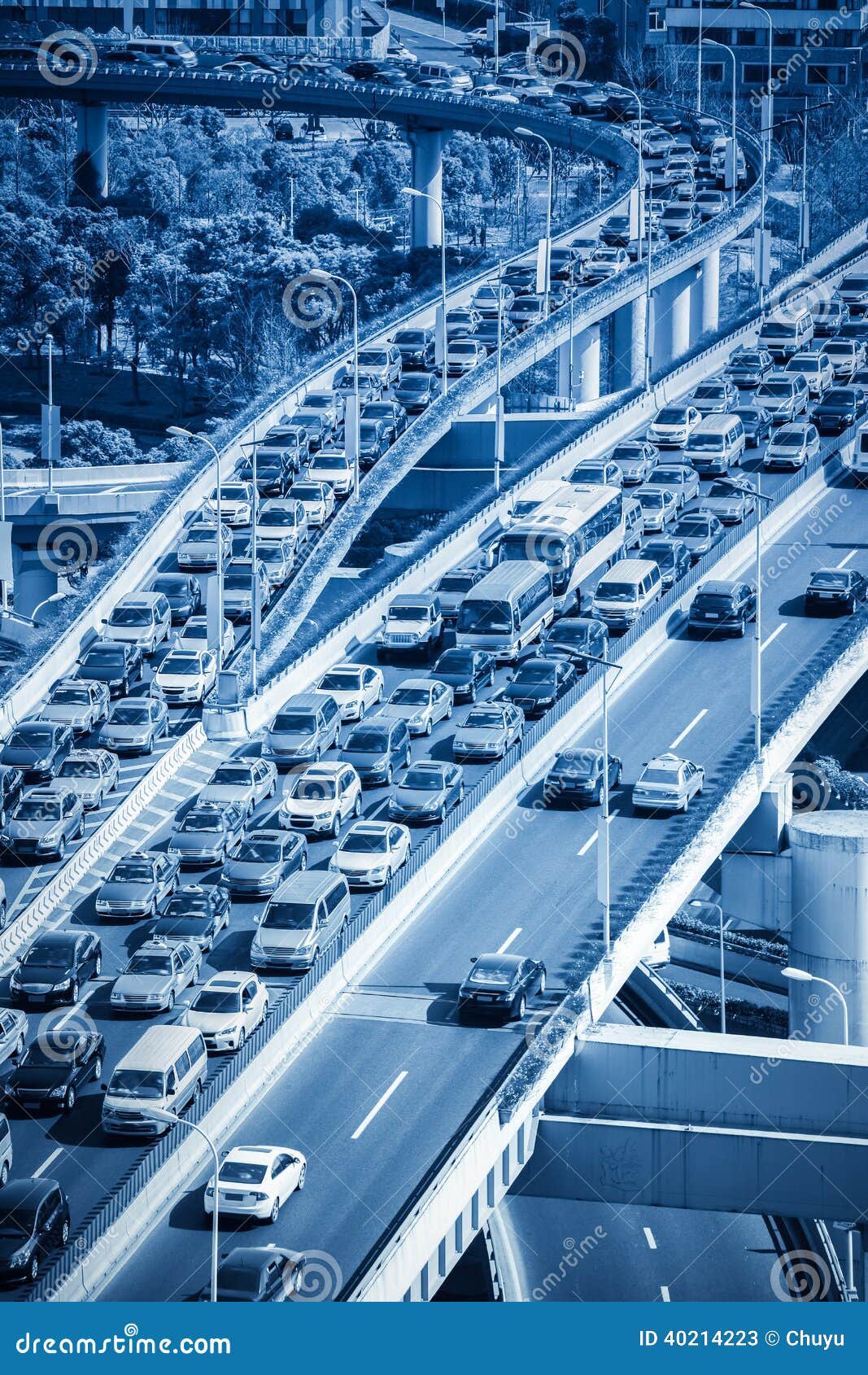 Traffic jams stock image. Image of overpass, traffic - 40214223