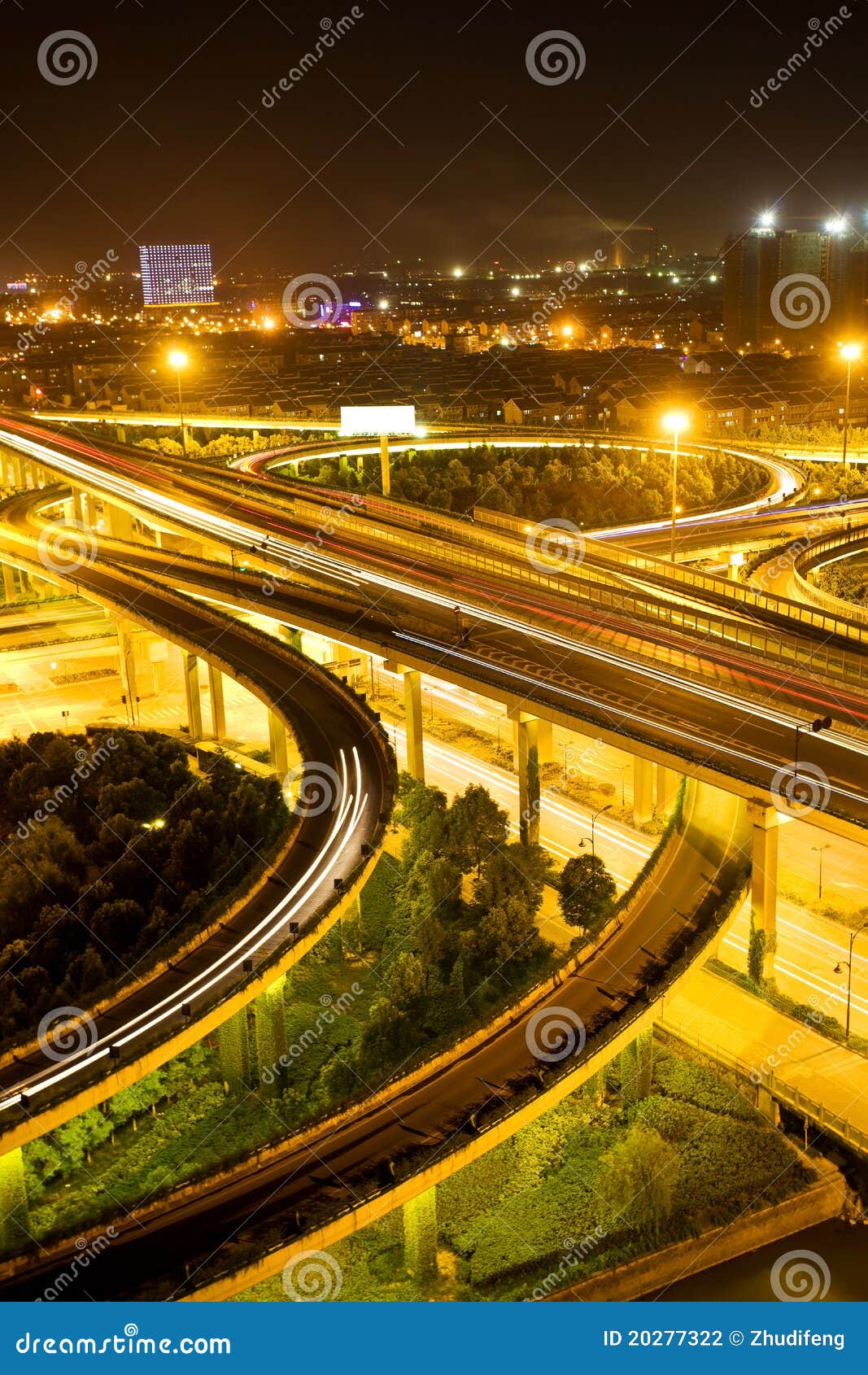 Traffic on junction stock photo. Image of movement, modern - 20277322