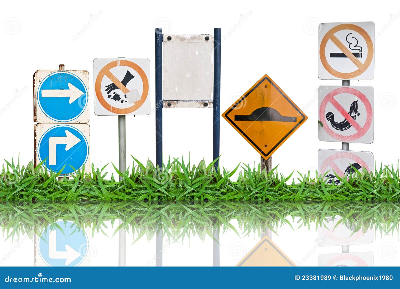 Traffic label sign stock image. Image of grass, arrows - 23381989