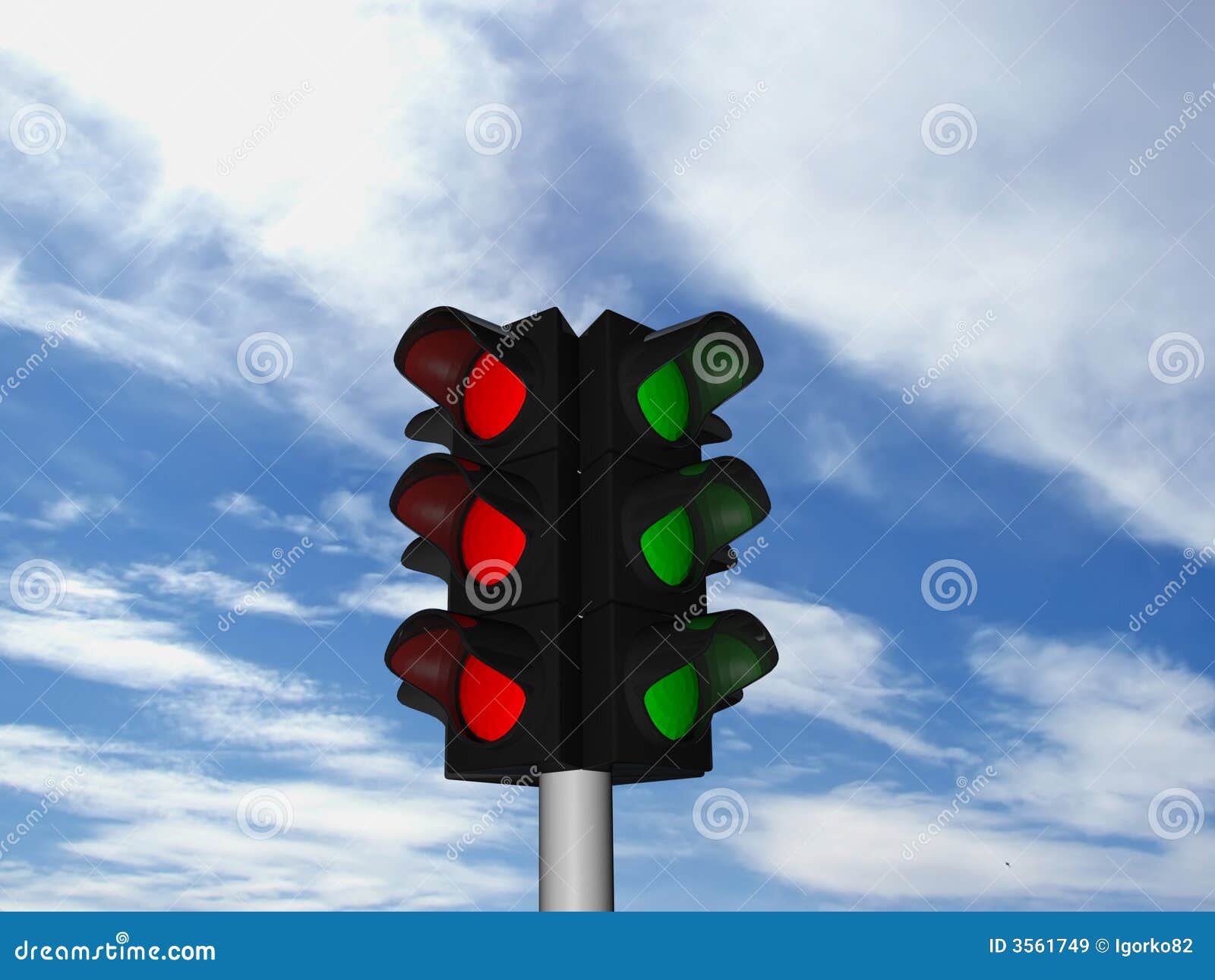 The traffic light stock image. Image of semafor, traffic - 3561749