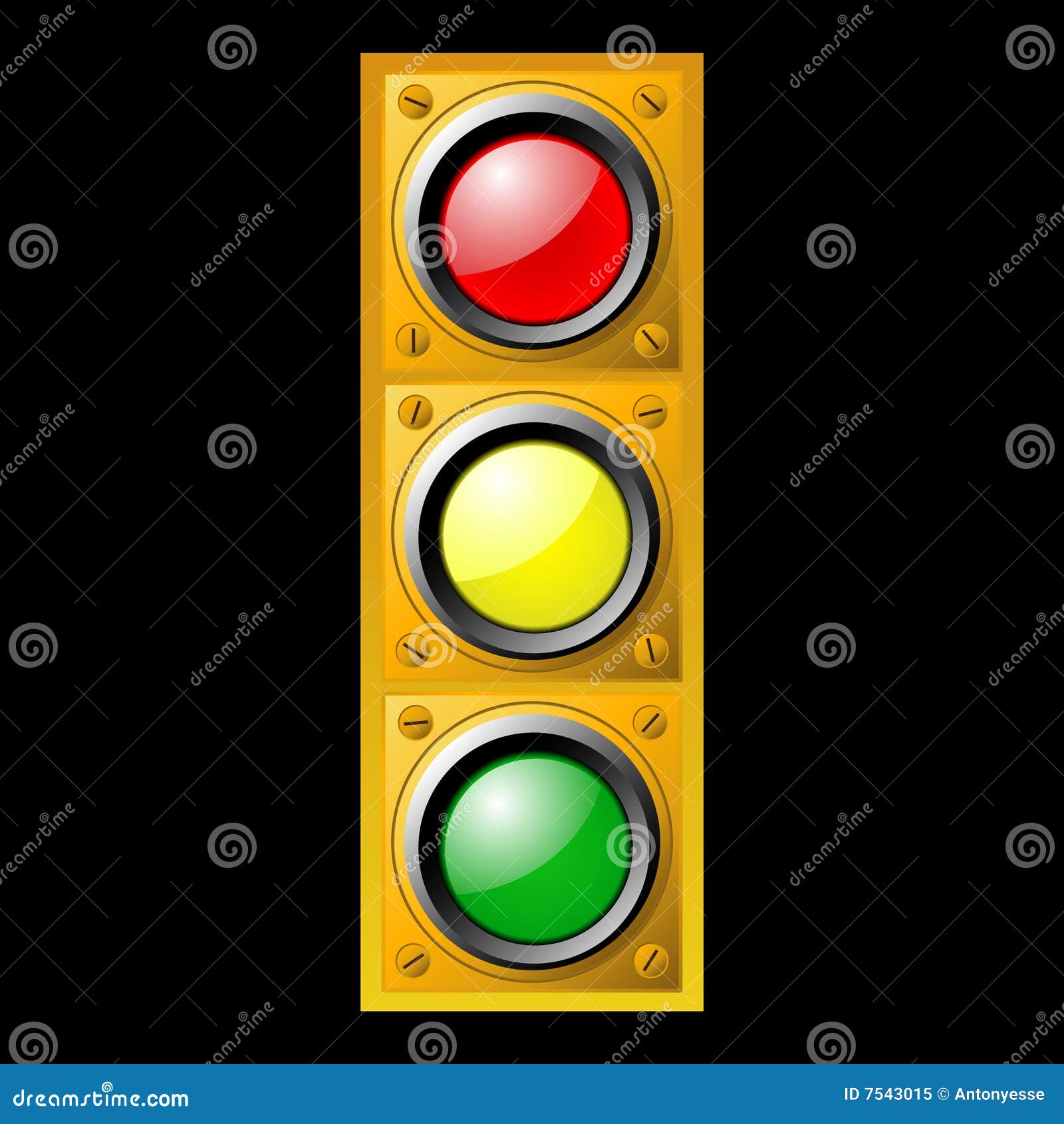 Yellow Stop Light Clip Art