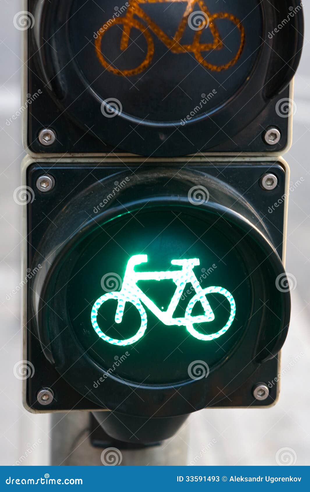 Traffic light for bicycles stock image. Image of objectsequipment ...