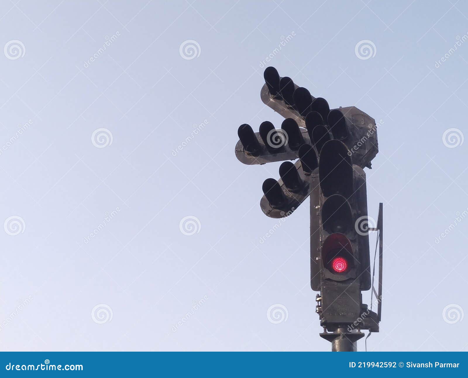 Traffic light bulb stock photo. Image of sculpture, light - 219942592