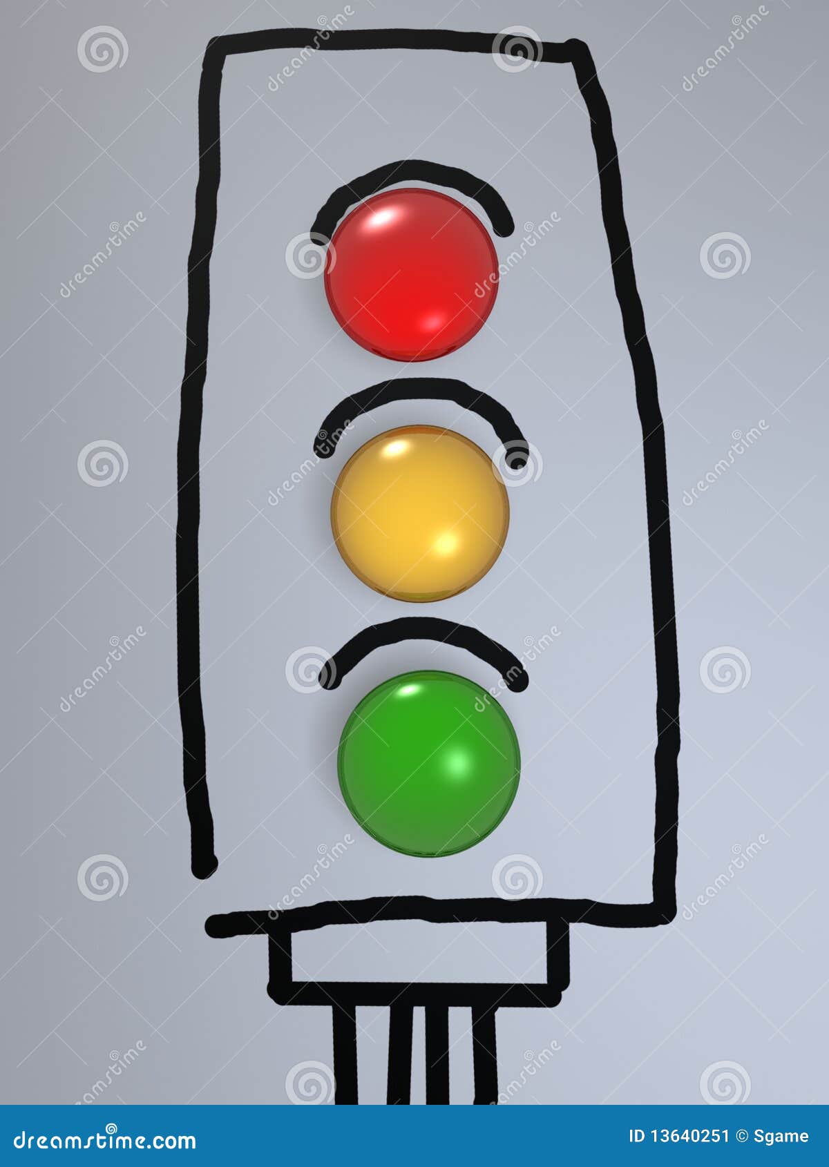 Traffic light candy stock illustration. Illustration of idea - 13640251
