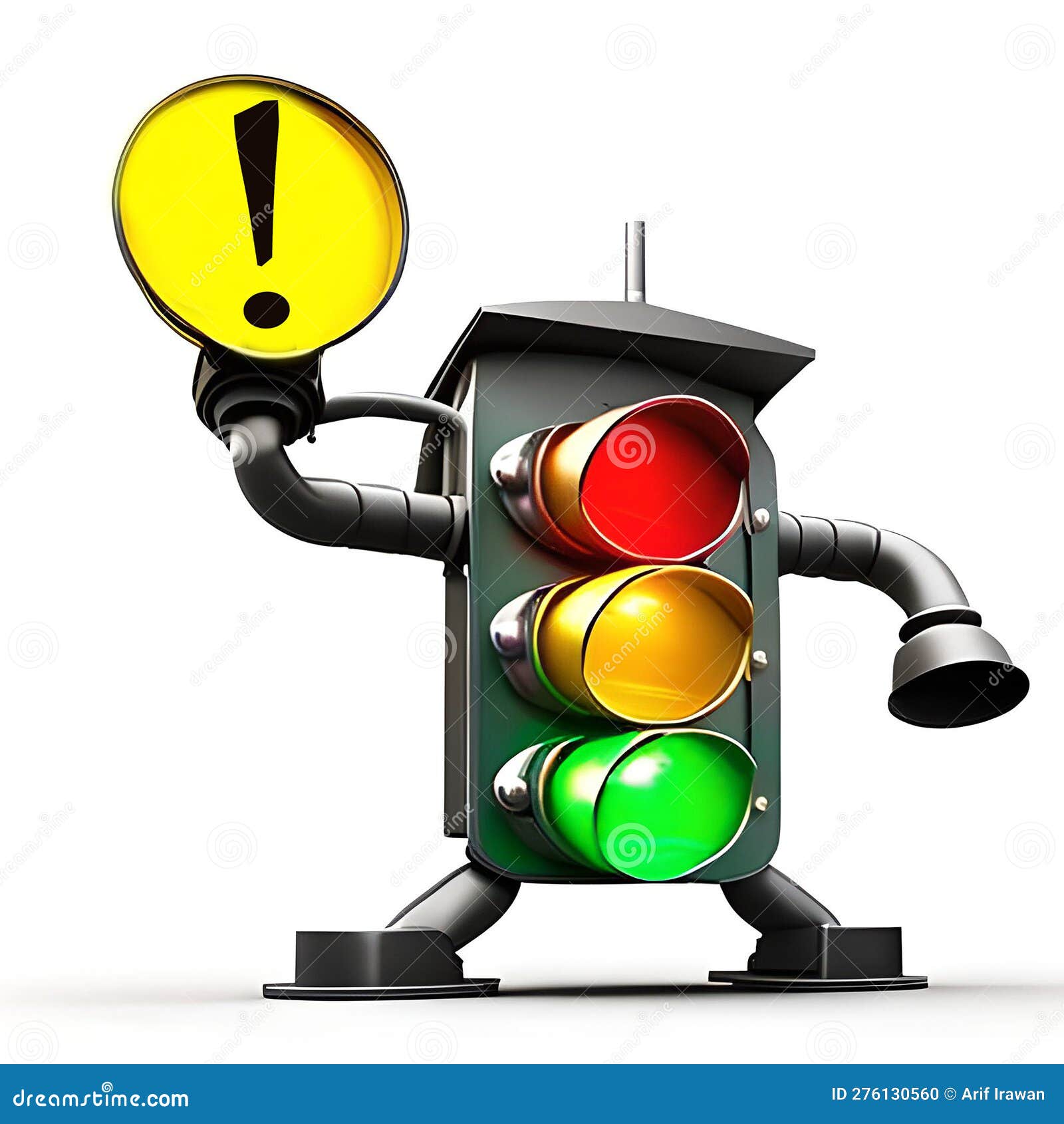 Traffic Light Cartoon Mascot Education Kids Stock Illustration ...
