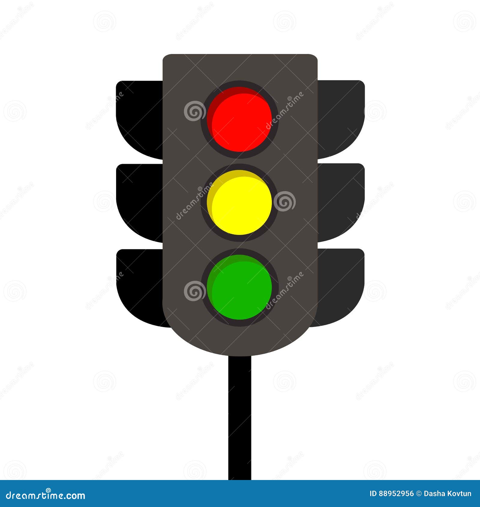 Traffic Light Colors Red Green Yellow. for Machines Stock Vector ...