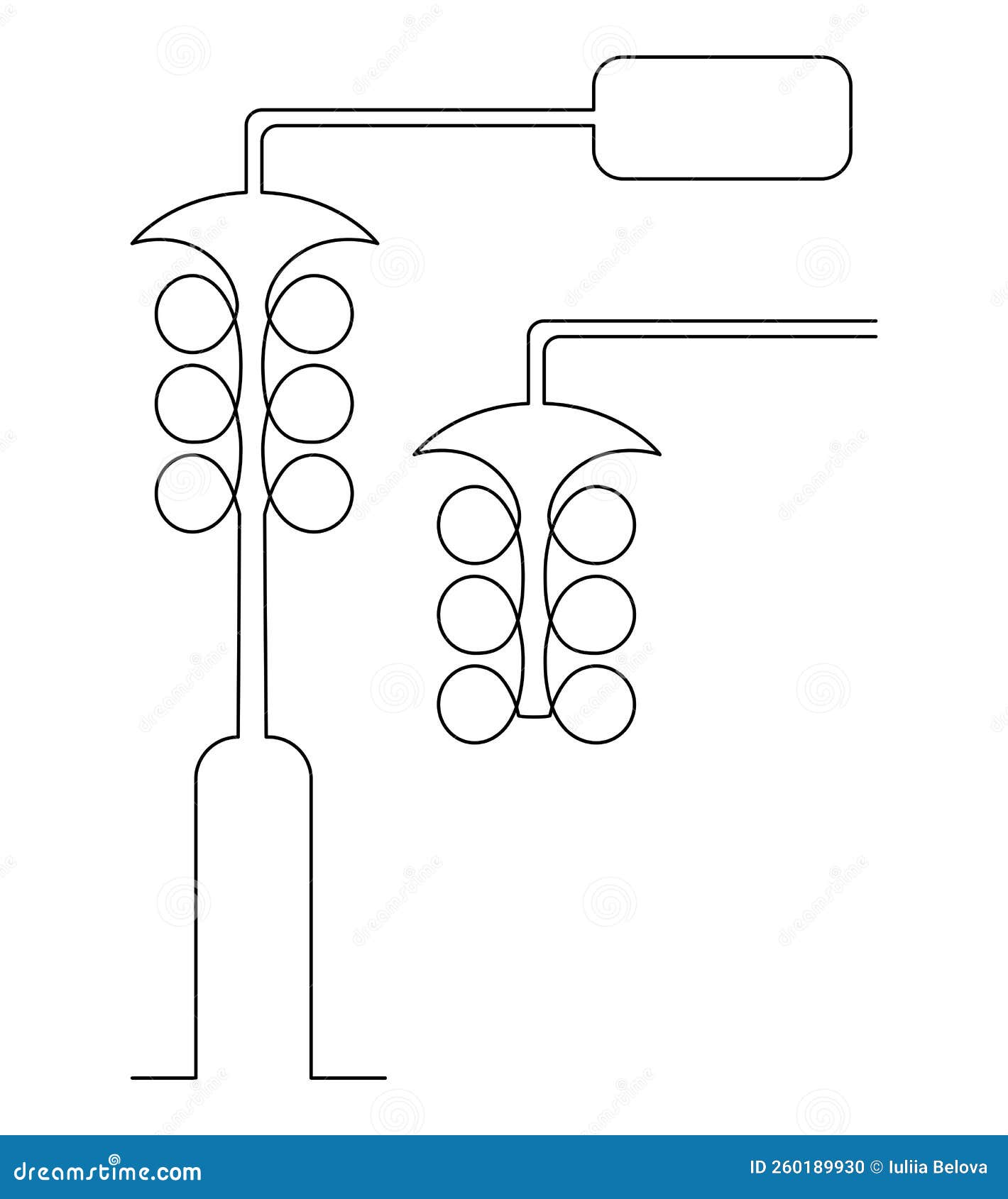 Continuous Line Drawing Traffic Light Stock Illustrations – 18 ...