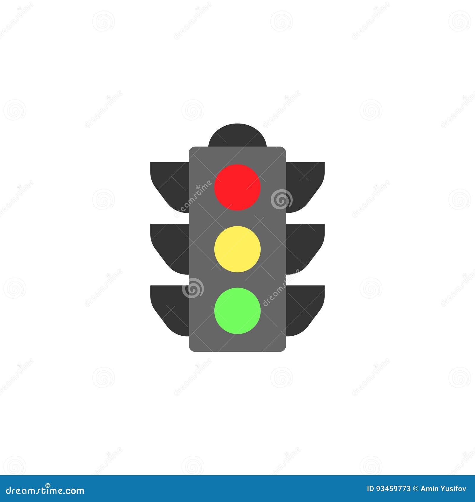 Stop Light Icon Vector