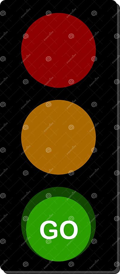 Traffic Light Go signal stock vector. Illustration of light - 87740402