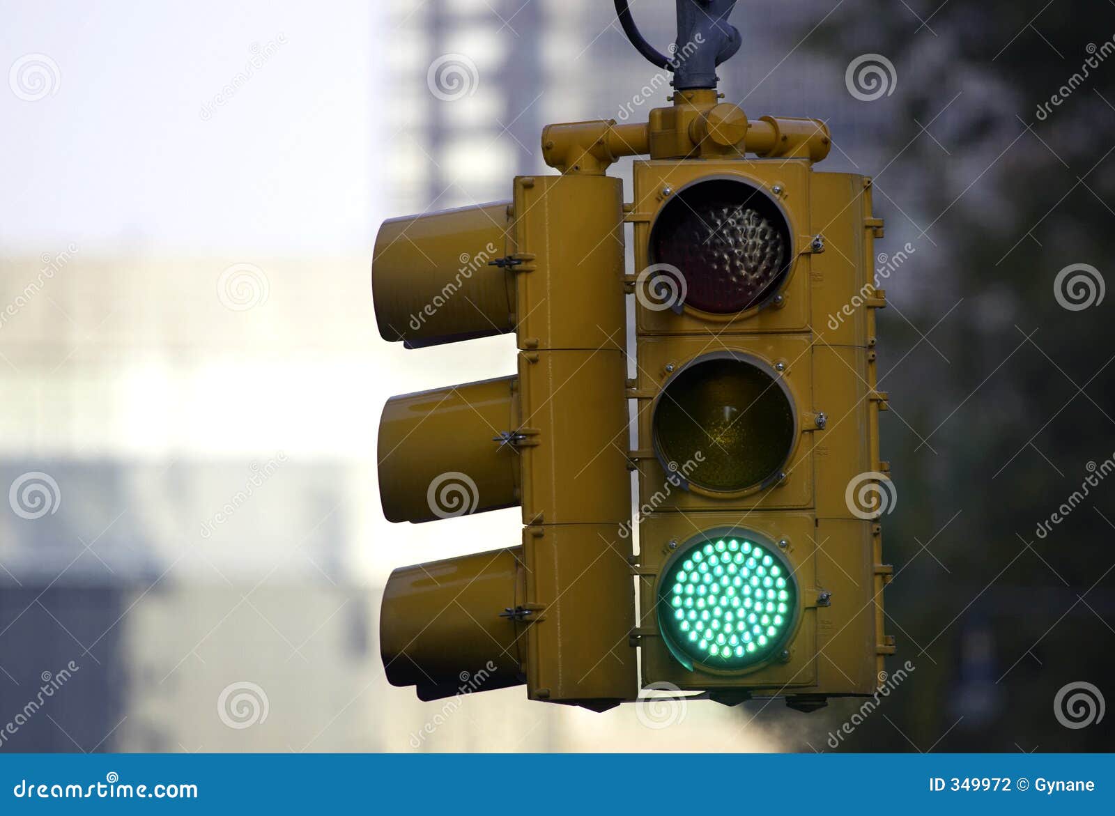 Traffic light on green stock photo. Image of glowing, green - 349972
