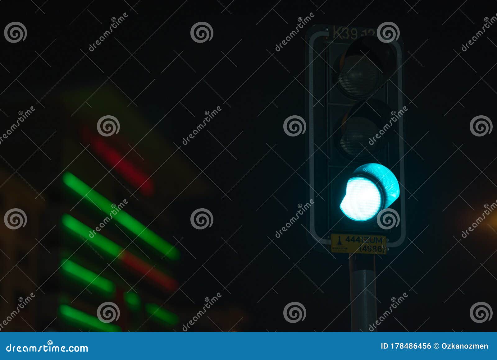 Traffic Light Green in Turkey Stock Photo - Image of roadway, transport ...