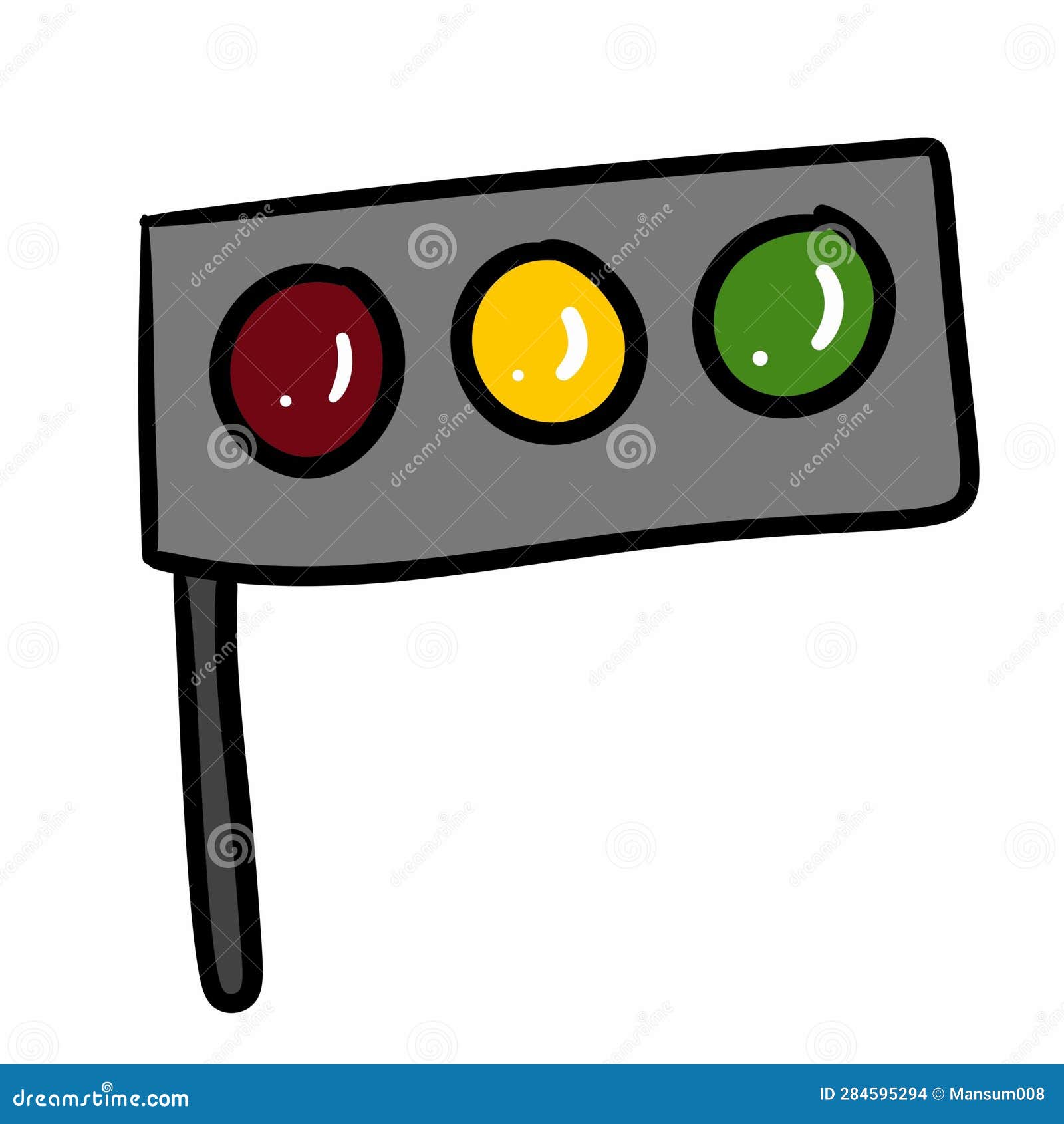 Traffic Light Icon. Cartoon Illustration of Traffic Light Icon for Web ...