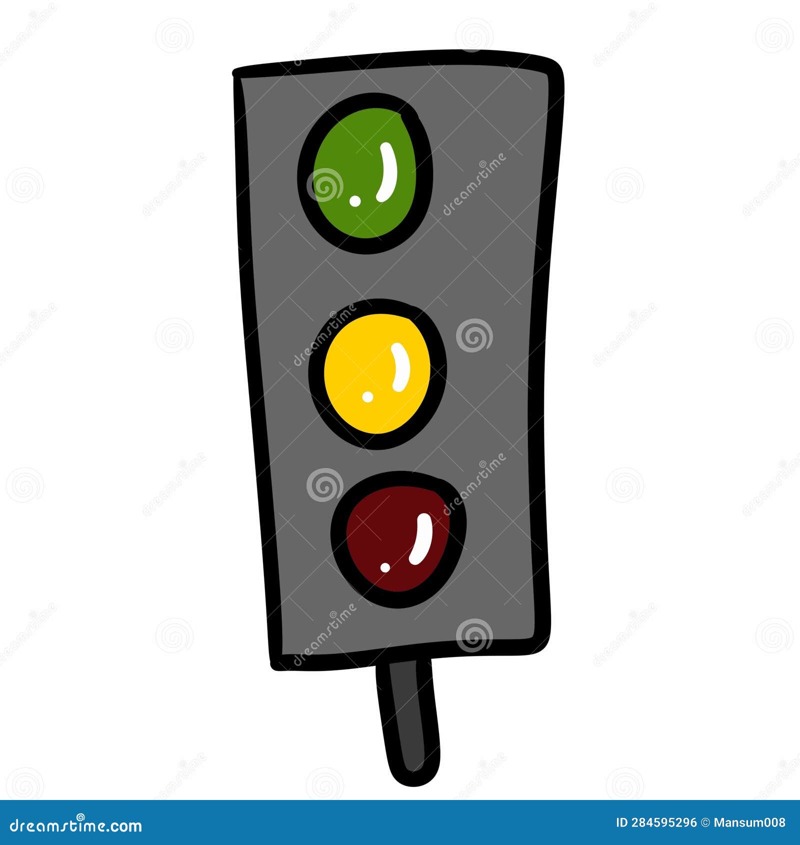 Traffic Light Icon. Cartoon Illustration of Traffic Light Icon for Web ...