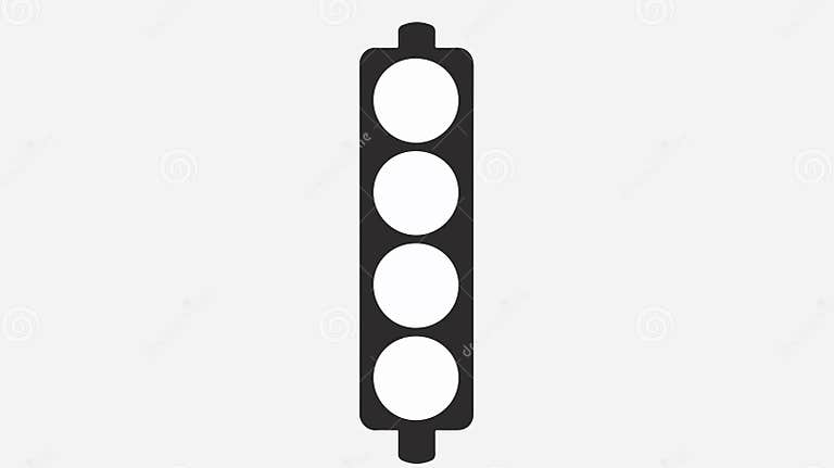 Modern Traffic Light Icon for Traffic and Road Safety Concepts Stock ...