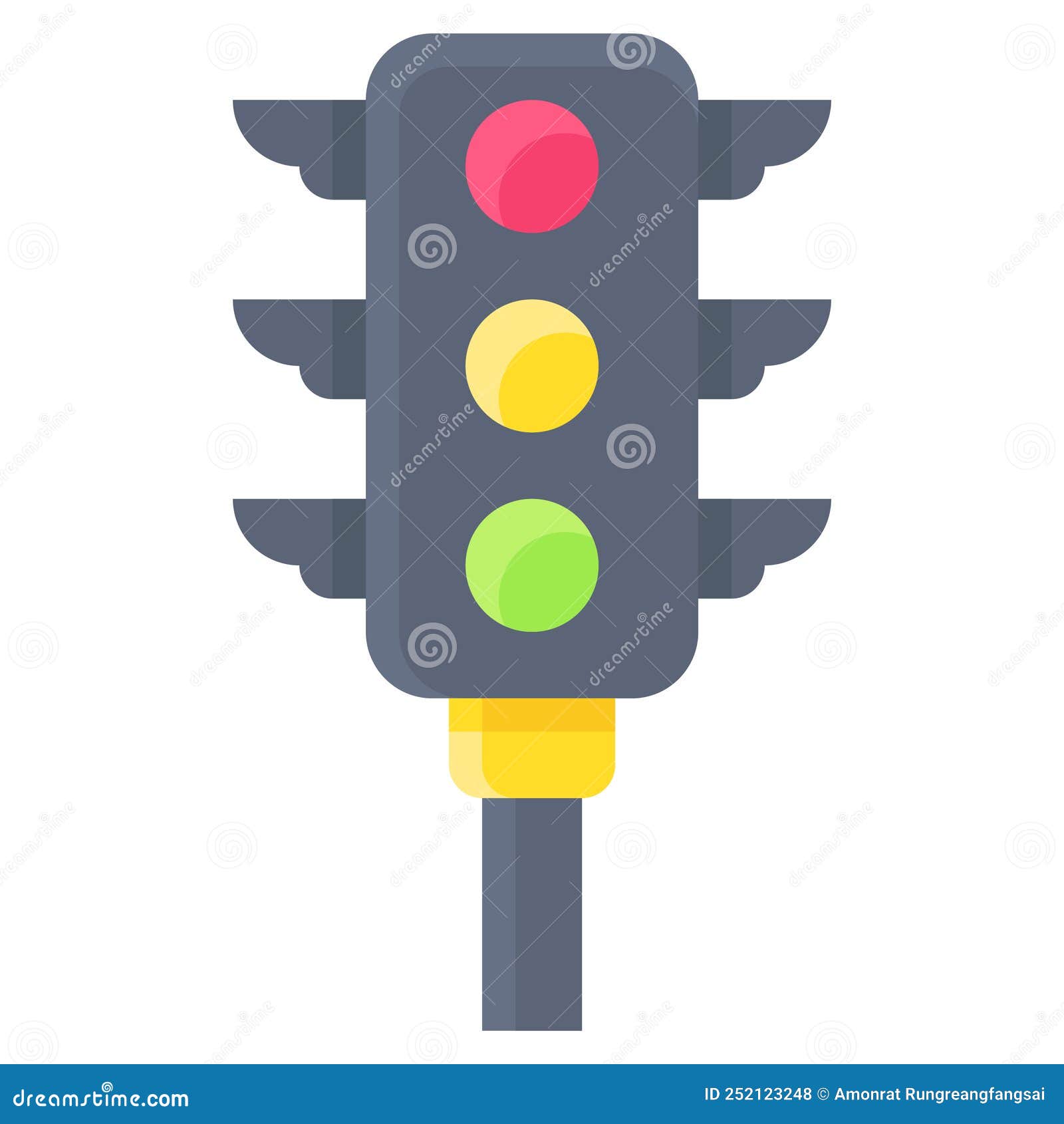 Traffic Light Icon, Location Map and Navigation Vector Stock Vector ...