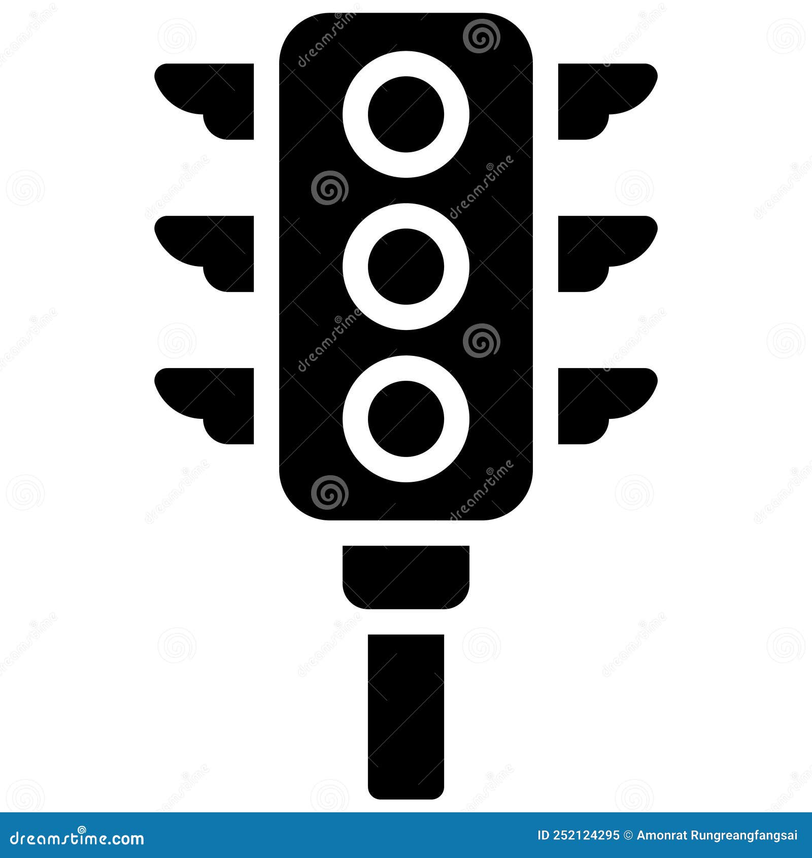 Traffic Light Icon, Location Map and Navigation Vector Stock Vector ...